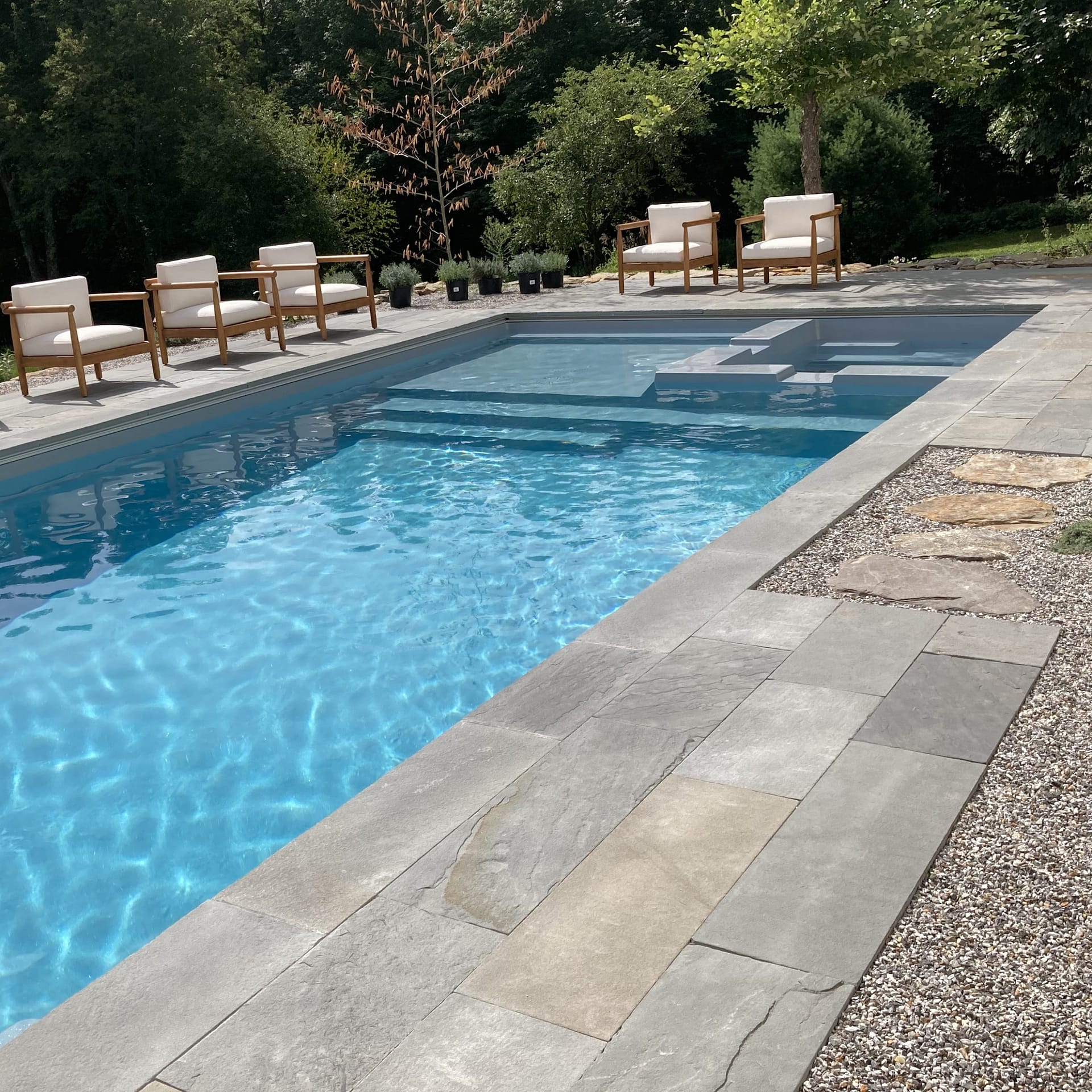 Natural Cleft Bluestone Pool Deck | Stone Curators