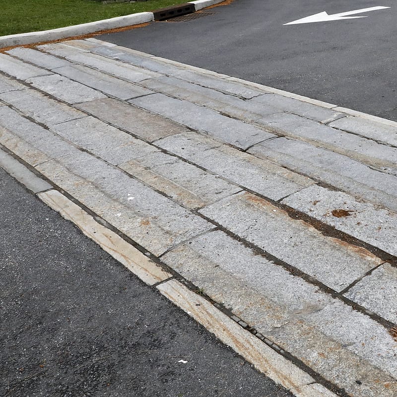 3 Generations of Reclaimed Granite Curbstone | Stone Curators