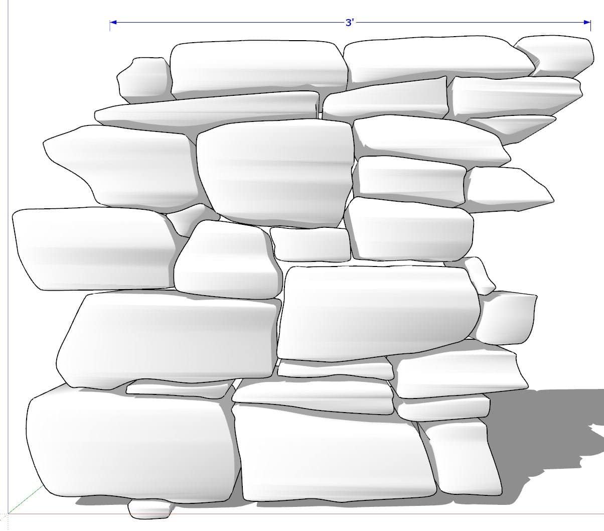 Natural Stone CAD Design Pattern: WF03 - Stone Curators