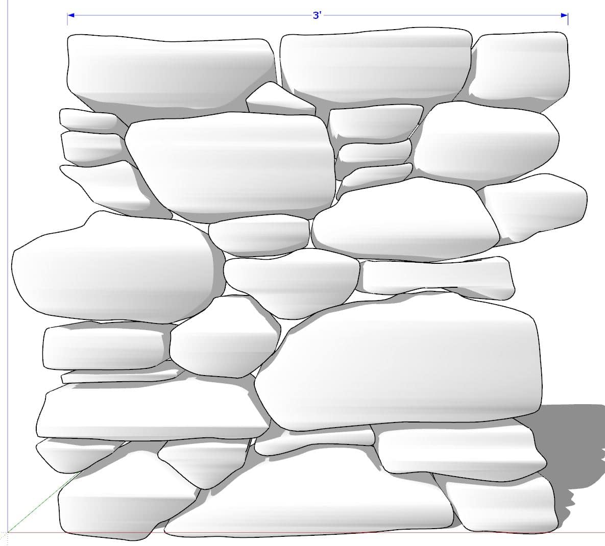 Natural Stone CAD Design Pattern: WF04 - Stone Curators