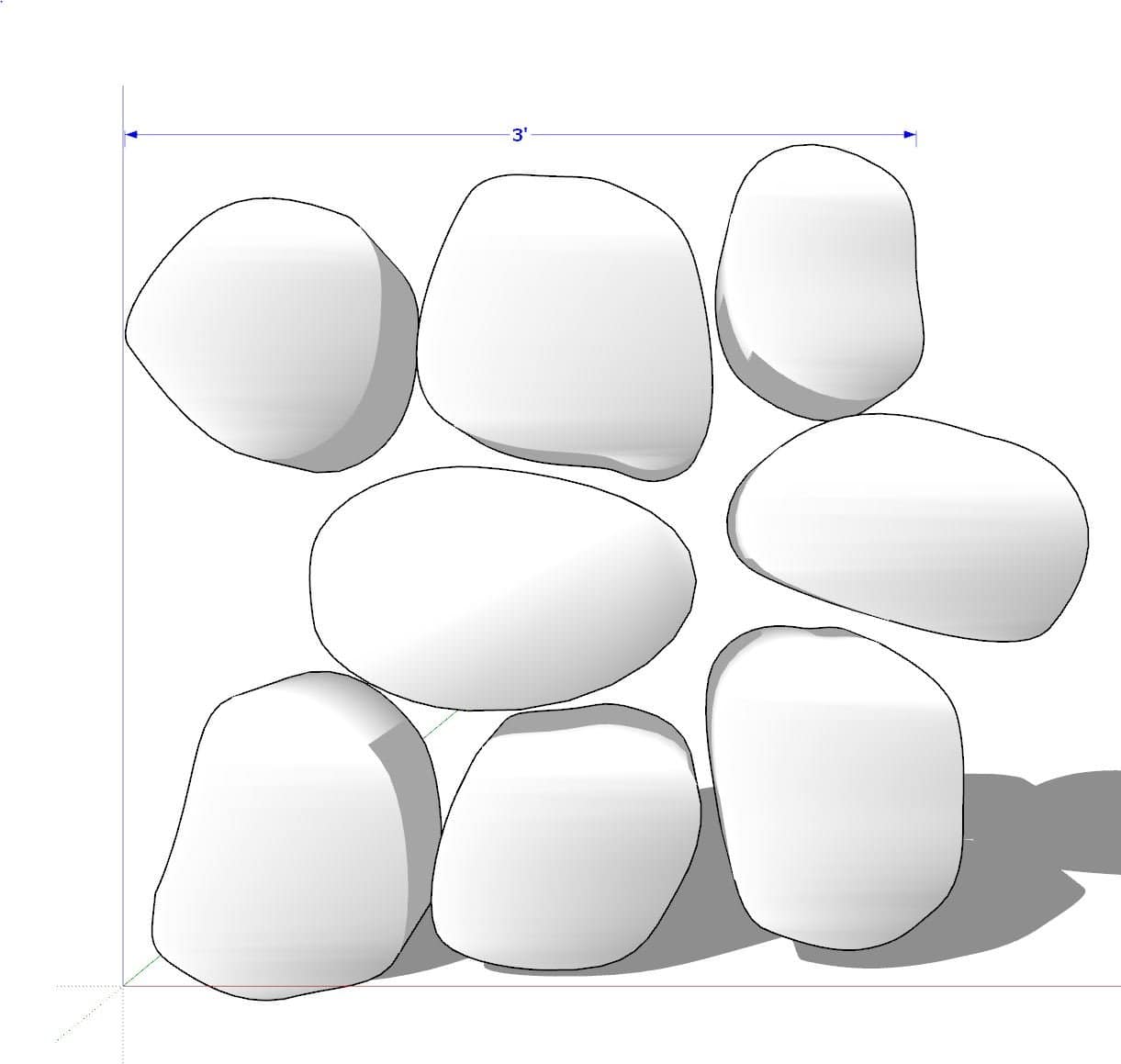 Natural Stone CAD Design Pattern: WR02 - Stone Curators
