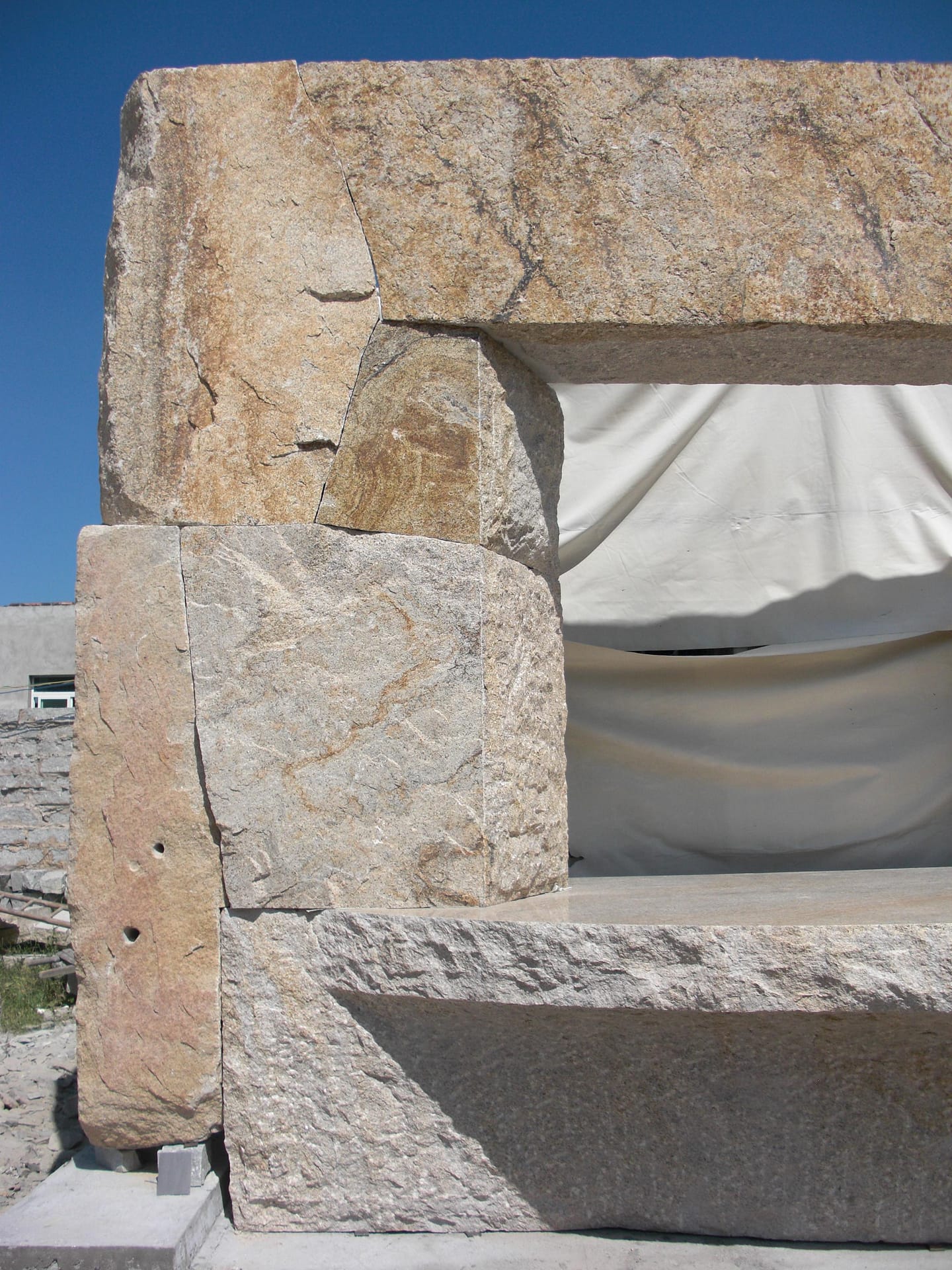 Golden Granite Block Oversized Quarry Skins | Stone Curators