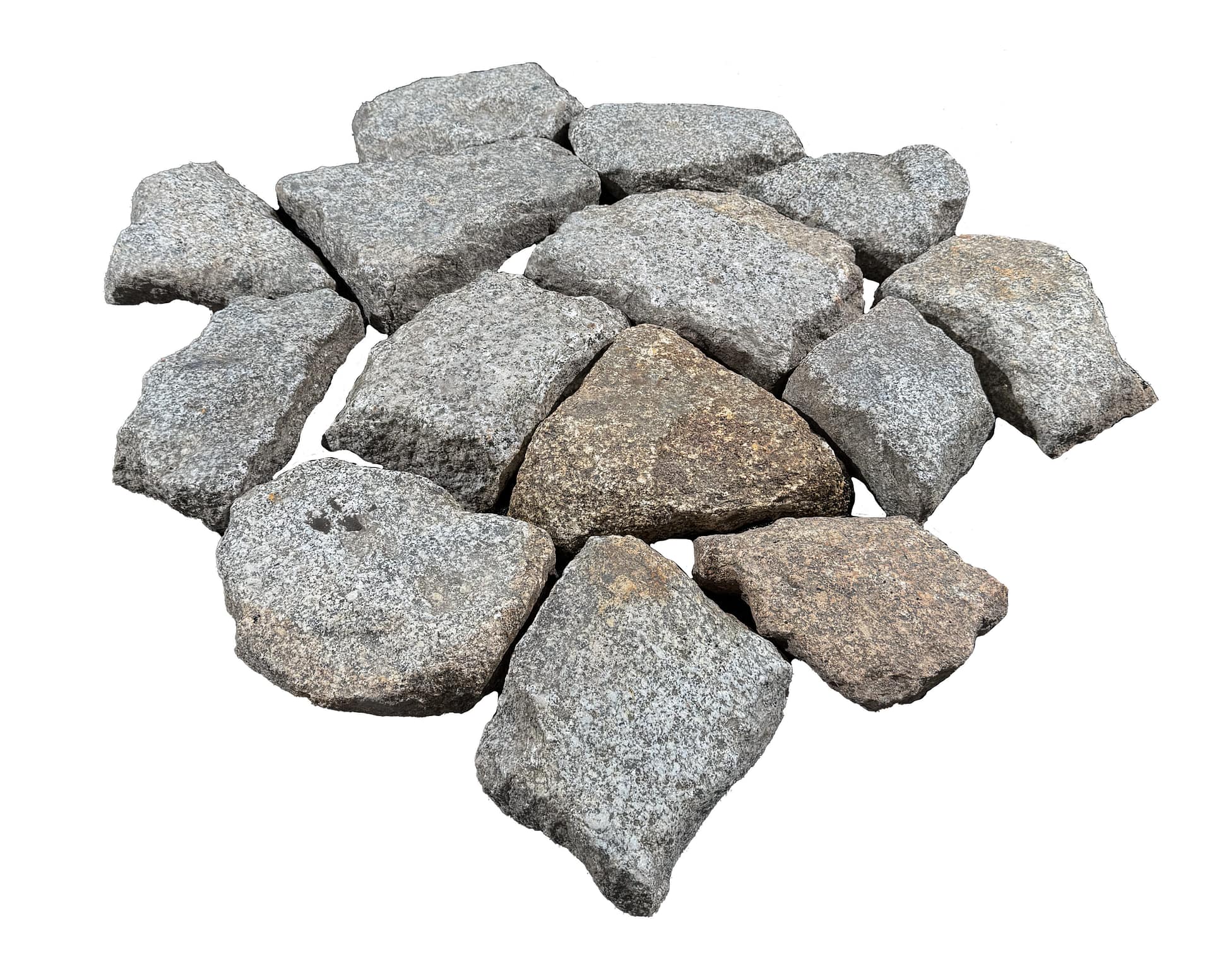 Reclaimed Polygonal Granite Cobblestones - Worn Surface | Stone Curators