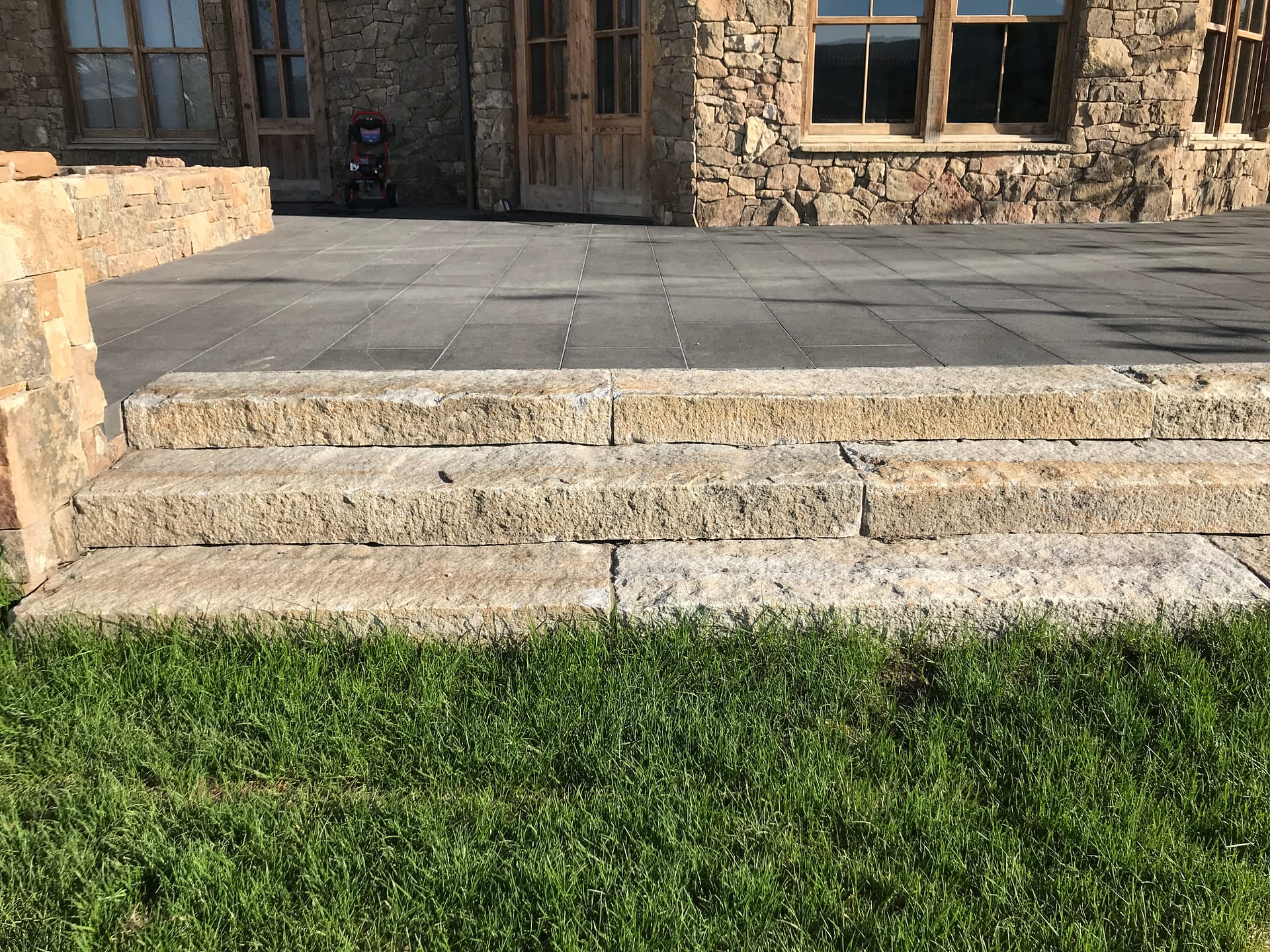 Reclaimed First Generation Curbstone - Textured Riser and Tread Steps ...