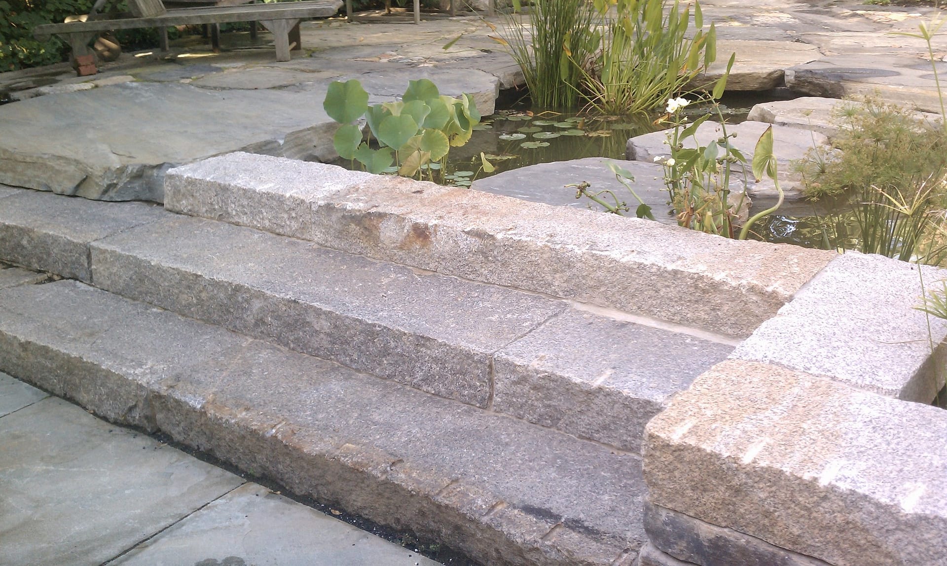 Reclaimed Second Generation Curbstone - Splitface Riser Steps | Stone ...