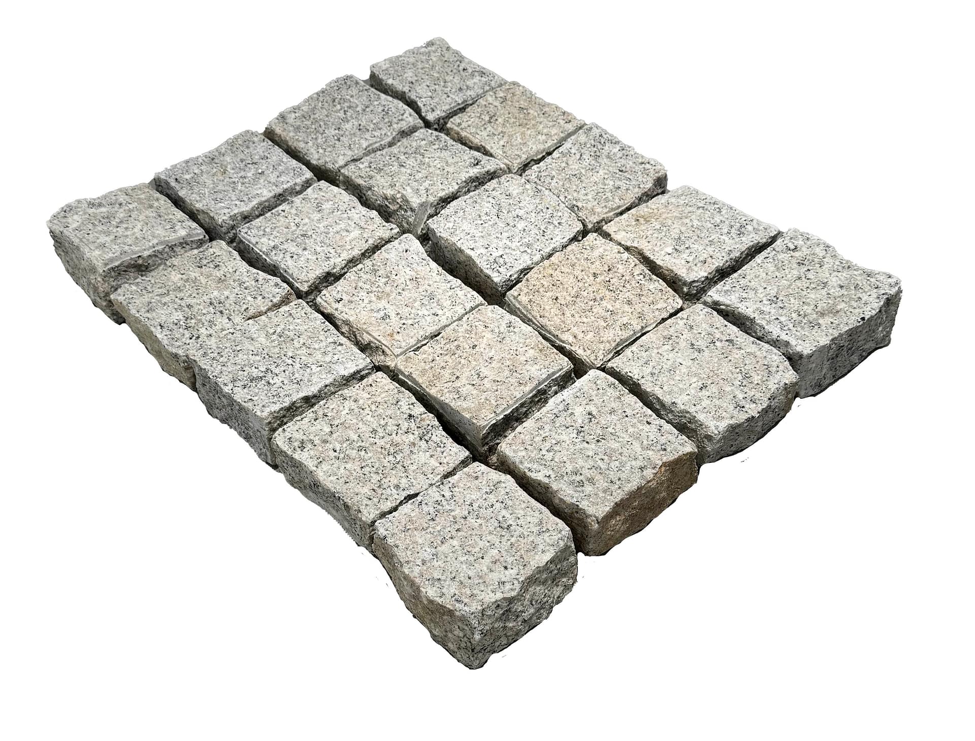 Salt & Pepper Granite - Splitface Cobblestones | Stone Curators
