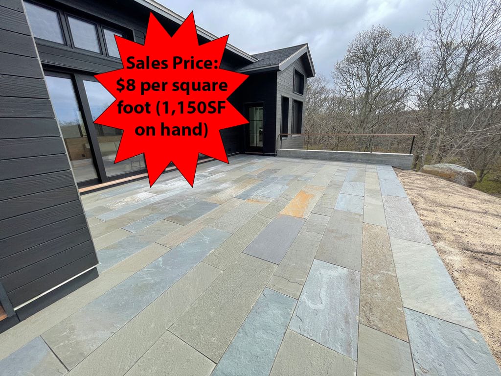 Full Color Bluestone - Natural Cleft Plank Pavers | Stone Curators
