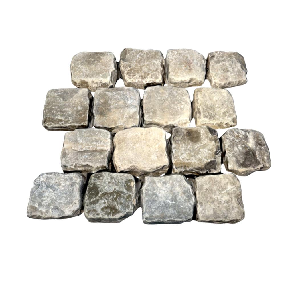Reclaimed European Sandstone Cobblestones - Square - Worn Surface ...
