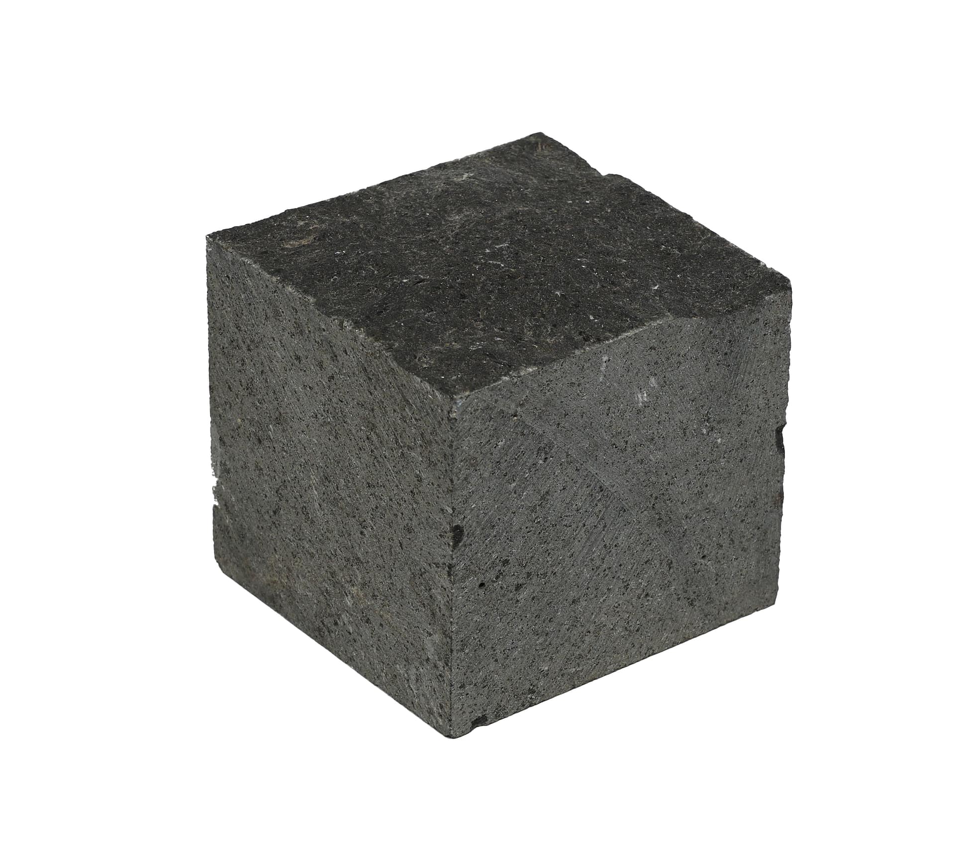 Nordic Black Basalt Cobblestones - Cubes - Split Top, Sawn Sides ...