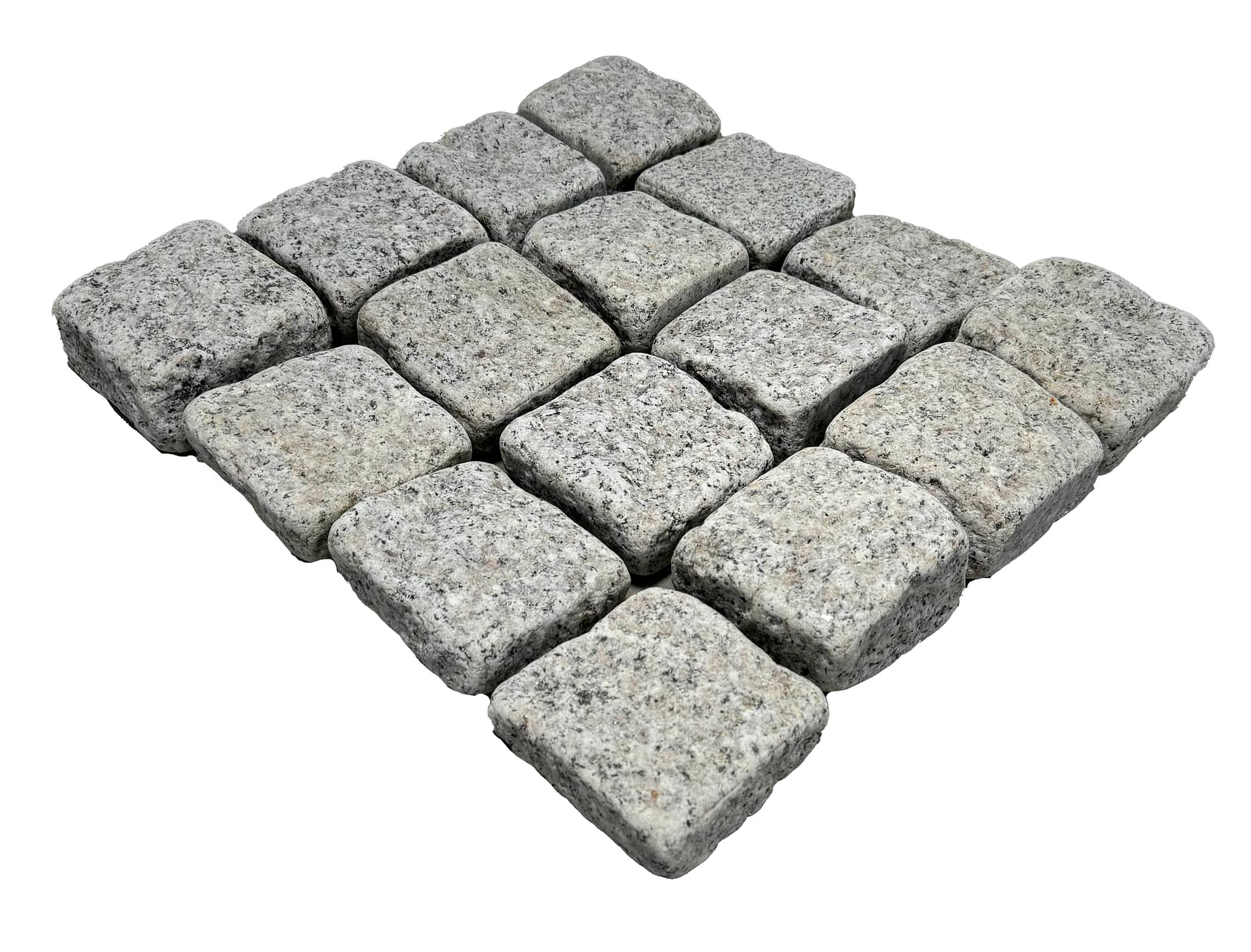 Salt & Pepper Granite - Tumbled Cobblestones | Stone Curators