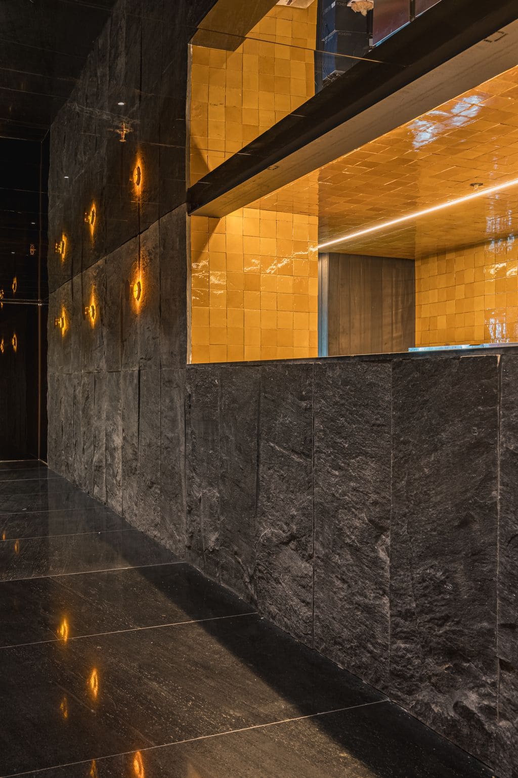 Midnight Black Brazilian Gneiss - Cut to Size Veneer | Stone Curators