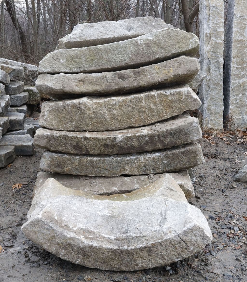 Reclaimed Granite Curbstone - Radius Curve | Stone Curators