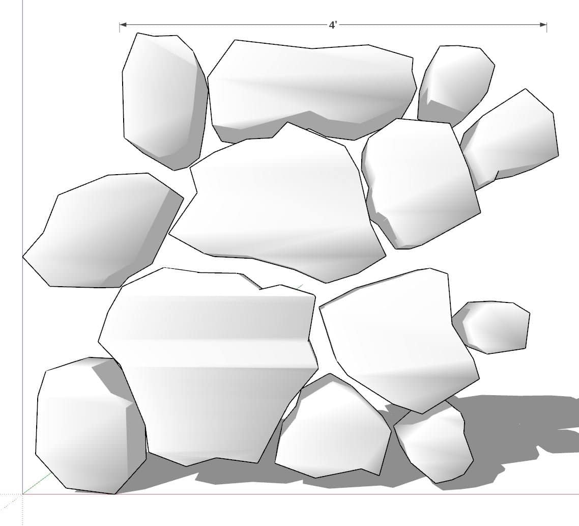 Natural Stone CAD Design Pattern: WQ04 - Stone Curators